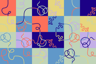 Abstract linear pattern made with seamless thin Vector Image