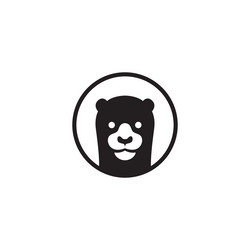 Beaver pirate icon logo design Royalty Free Vector Image