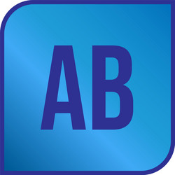 Initial letter logo ab template design Royalty Free Vector