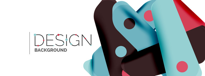 Tech minimal geometric wallpaper creative Vector Image