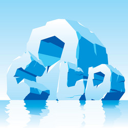 Ice word Royalty Free Vector Image - VectorStock