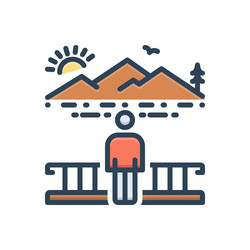 Overlook Royalty Free Vector Image - VectorStock