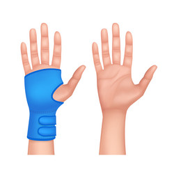 Plastic two sided finger splint Royalty Free Vector Image