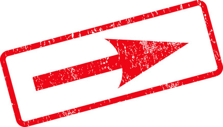 Sharp arrow right icon rubber watermark Royalty Free Vector