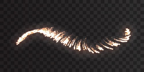 Burnt paper edges effect with fire and black ash Vector Image