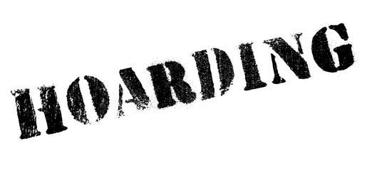 Hoarding rubber stamp Royalty Free Vector Image