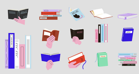 Reading book Royalty Free Vector Image - VectorStock