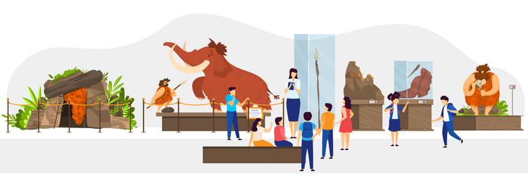 Prehistoric people life in primitive tribe Vector Image