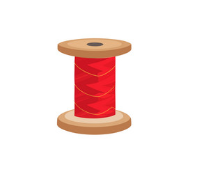 Thread spool cartoon vinyl design Royalty Free Vector Image