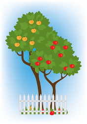 Apple tree Royalty Free Vector Image - VectorStock