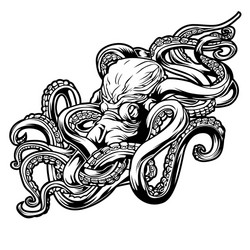 Kraken Line Drawing