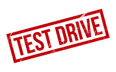 Test drive rubber stamp red drive rubber Vector Image