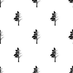 Tree half full of green leaf and dry icon Vector Image