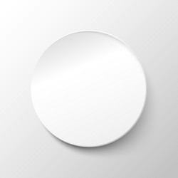 White paper circle background Royalty Free Vector Image