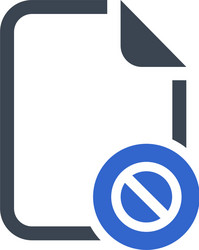 Block file icon Royalty Free Vector Image - VectorStock