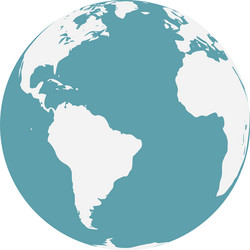 Globe icon earth stock isolated on white Vector Image