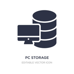Disk storage icon on white background simple Vector Image