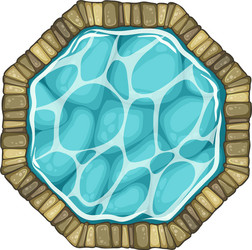 Pond stone top view Royalty Free Vector Image - VectorStock
