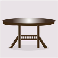 Image of round table Royalty Free Vector Image