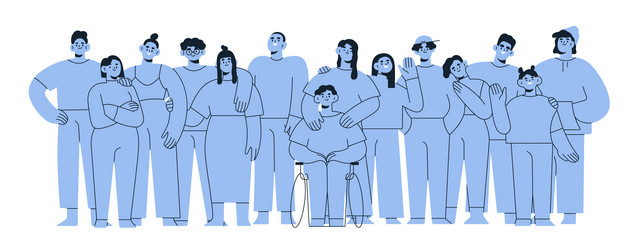 People Gathered Together Vector Images (over 2,500)