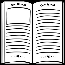 Coloring book menu Royalty Free Vector Image - VectorStock