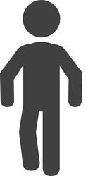 Man body silhouette pictograph Royalty Free Vector Image