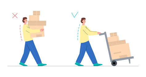 Man Carrying Box Wrong Vector Images (over 130)