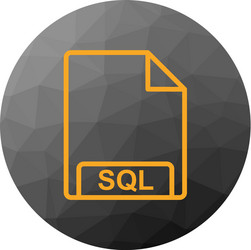 Sql icon Royalty Free Vector Image - VectorStock
