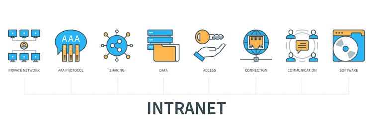 Intranet Internet Infographic Vector Images (over 120)
