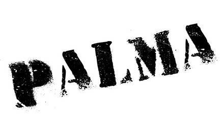 Palma stamp rubber grunge Royalty Free Vector Image
