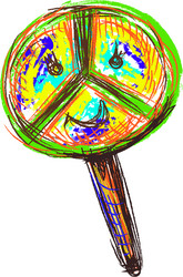 Giraffe with thank you sign on white background Vector Image