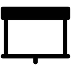 Wall-mounted projector for business meetings Vector Image