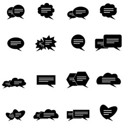 Messages icon set Royalty Free Vector Image - VectorStock