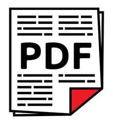 Convert pdf file to word pad color icon Royalty Free Vector