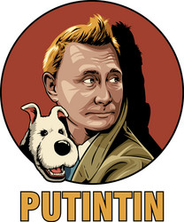 Funny putin Royalty Free Vector Image - VectorStock