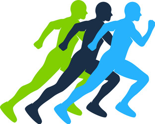 Speedometer run logo icon design Royalty Free Vector Image