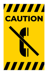 Do not use the phone Royalty Free Vector Image