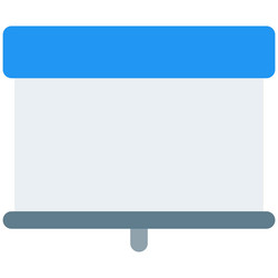 Wall-mounted projector for business meetings Vector Image