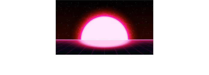 Retrowave or synthwave vaporwave aesthetic Vector Image