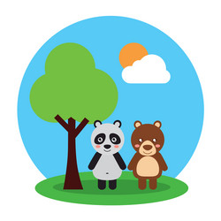 Two Panda Vector Images (over 300)