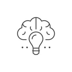 Implementation ideas execution line icon Vector Image