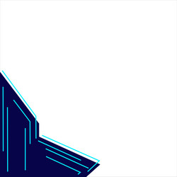 Modern tech corner Royalty Free Vector Image - VectorStock