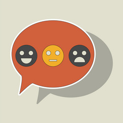 Sticker emoticon set icons emoji symbols isolated Vector Image