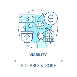 Personal achievements loop concept icon Royalty Free Vector