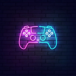 Gamer Neon Signs Vector Images (over 1,100)