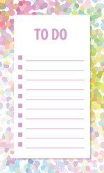 To do list blank template Royalty Free Vector Image