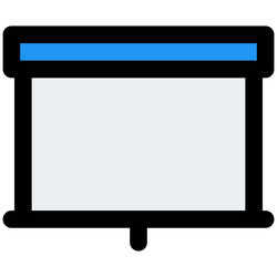 Wall-mounted projector for business meetings Vector Image