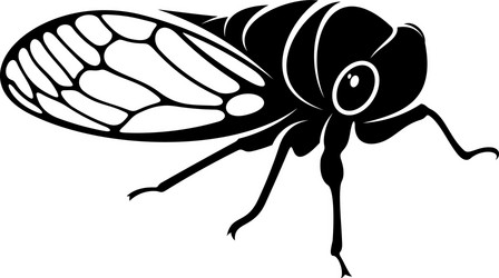 Cicada design creative logo Royalty Free Vector Image