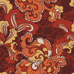 Gold and black french seamless pattern Royalty Free Vector