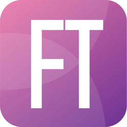 Ft letter logo design with simple style Royalty Free Vector